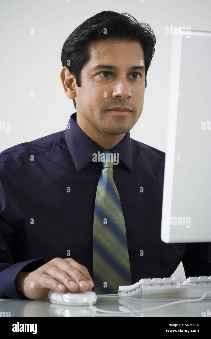 Silhouette man working front computer hi-res stock photography and ...