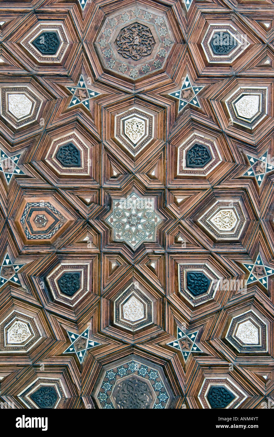 detail, pulpit (minbar), Great Mosque of Aleppo, Syria Stock Photo - Alamy