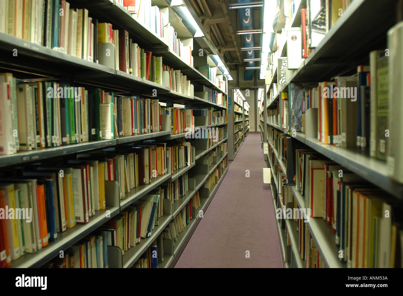 Georges Pompidou Center Paris France Library Interior Book Shelves ...