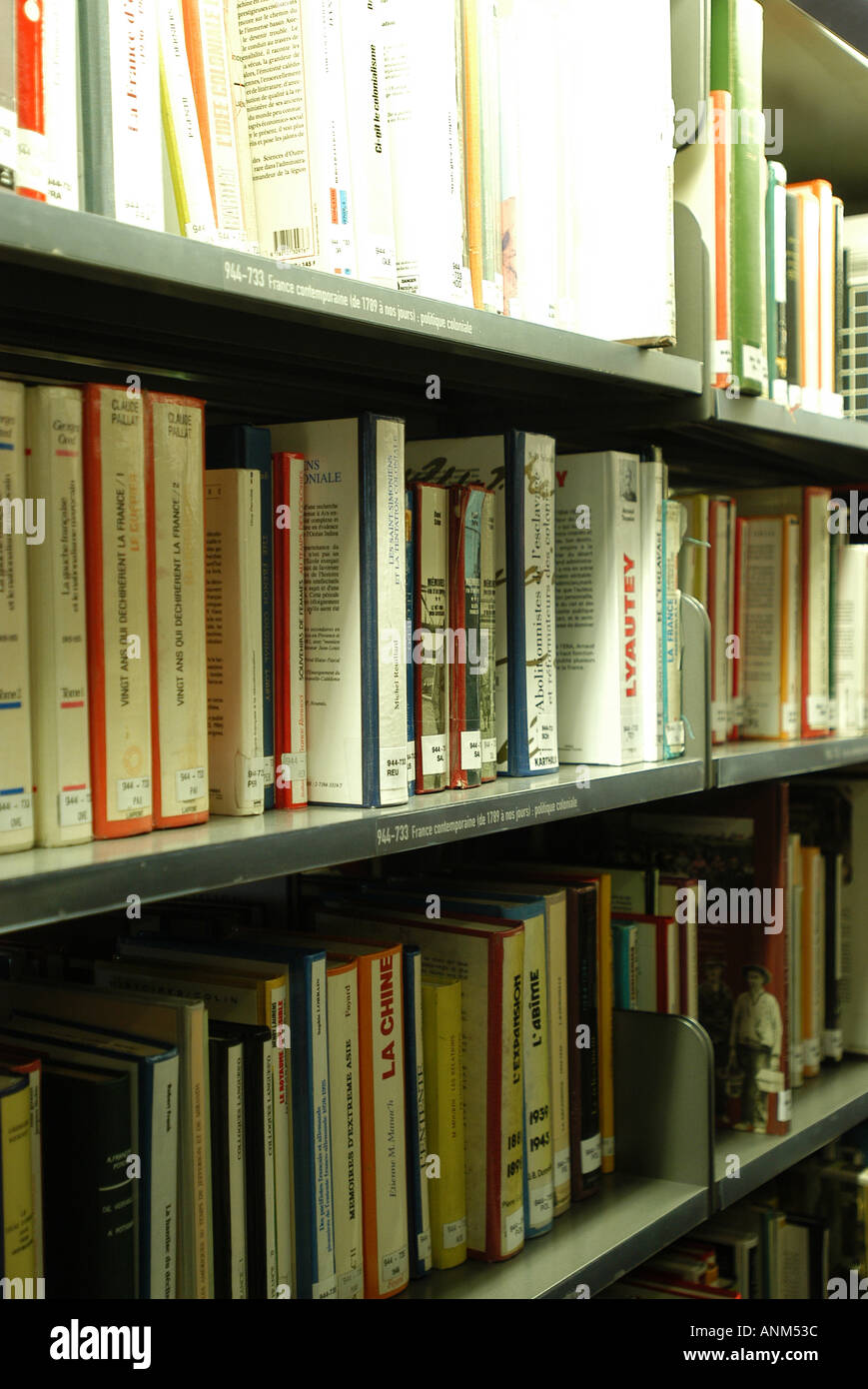 Georges Pompidou Center Paris France Library Interior Book Shelves ...