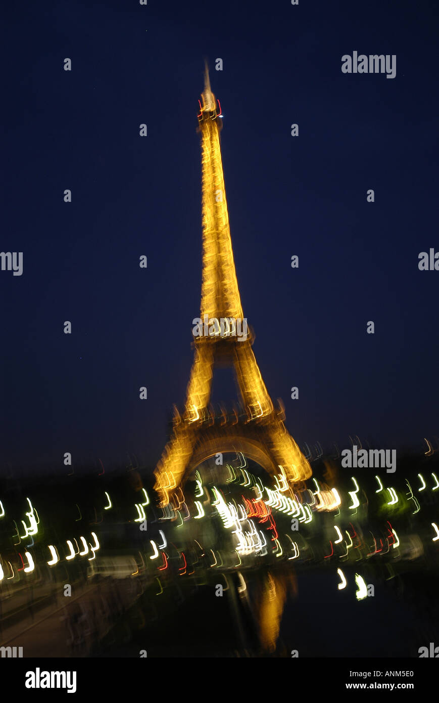 The illuminated Eiffel Tower Stock Photo - Alamy The illuminated Eiffel Tower Stock Photo - Alamy