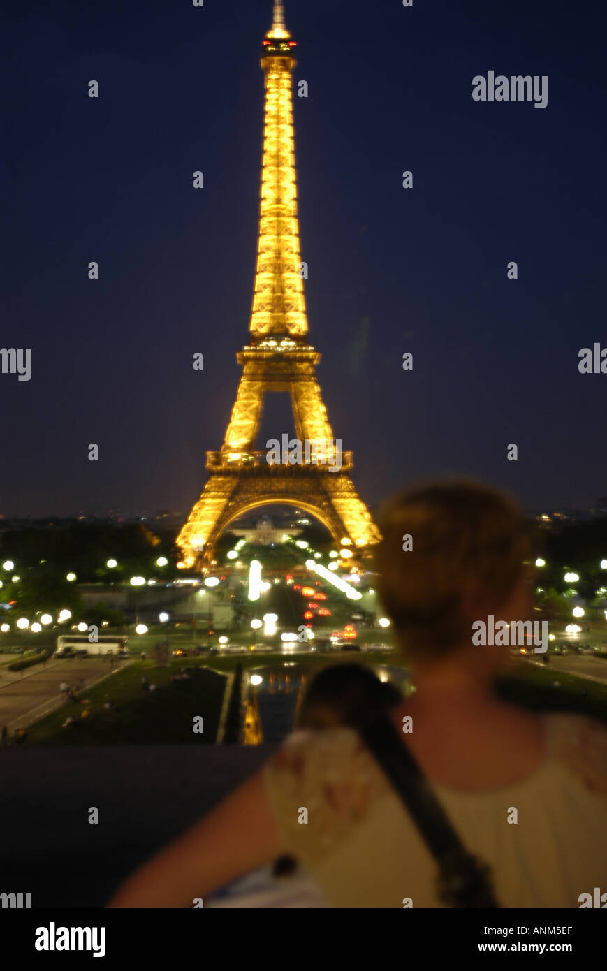 The illuminated Eiffel Tower Stock Photo - Alamy The illuminated Eiffel Tower Stock Photo - Alamy