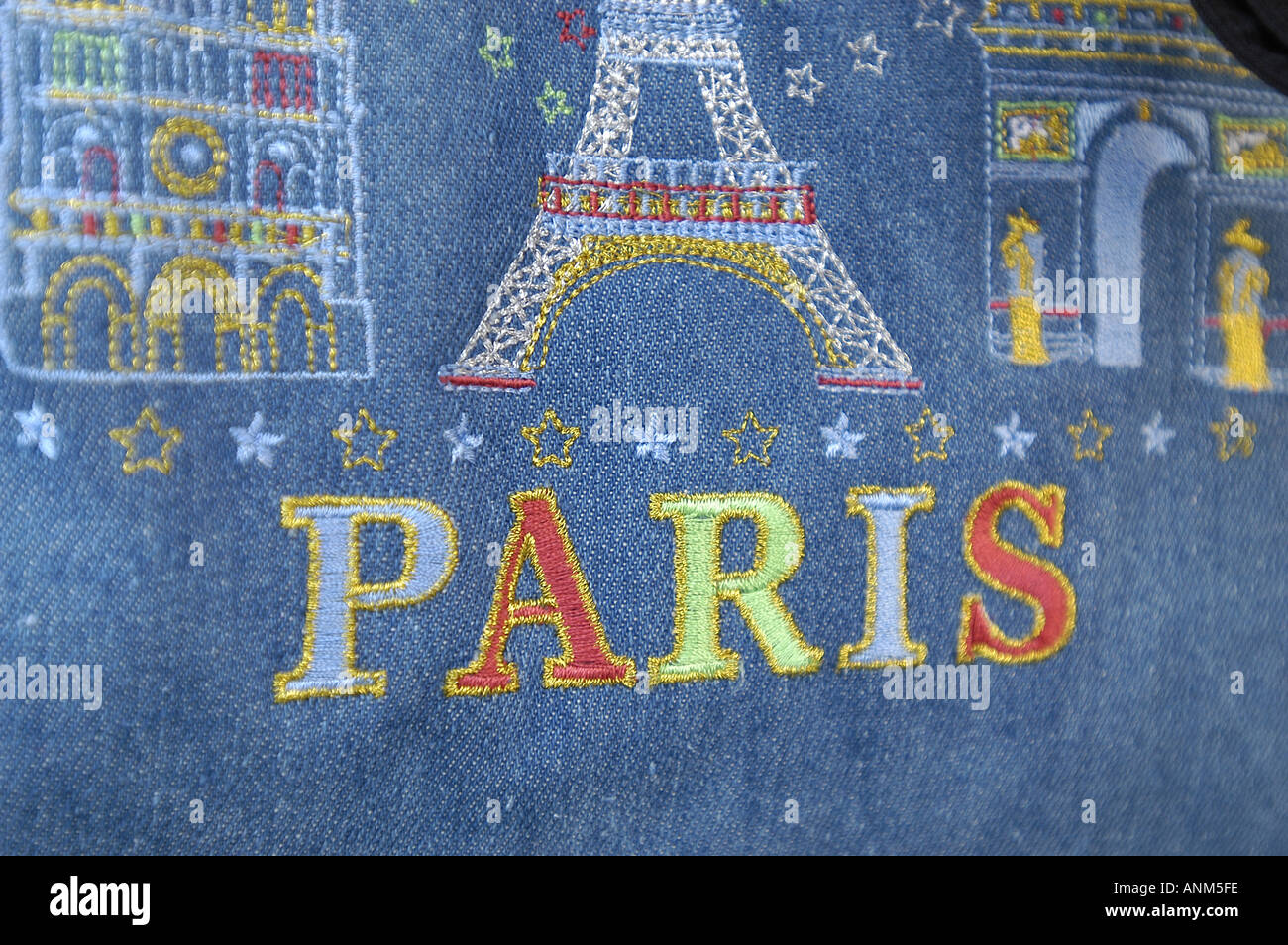 Paris Blue Eiffel Tower Stock Photo - Alamy