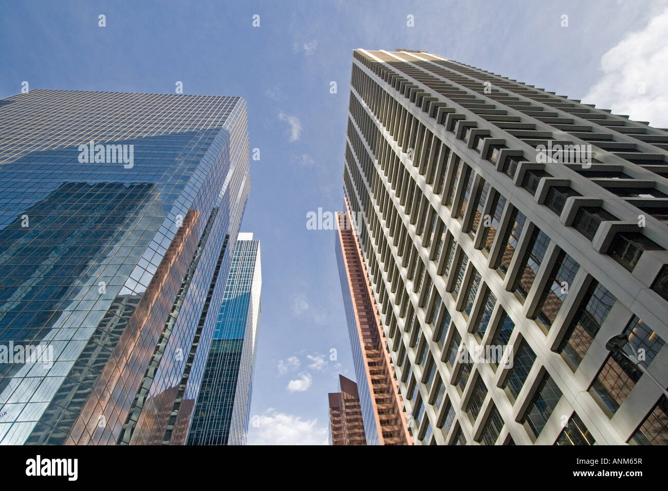 Downtown Calgary office buildings soaring into the skyline while ...