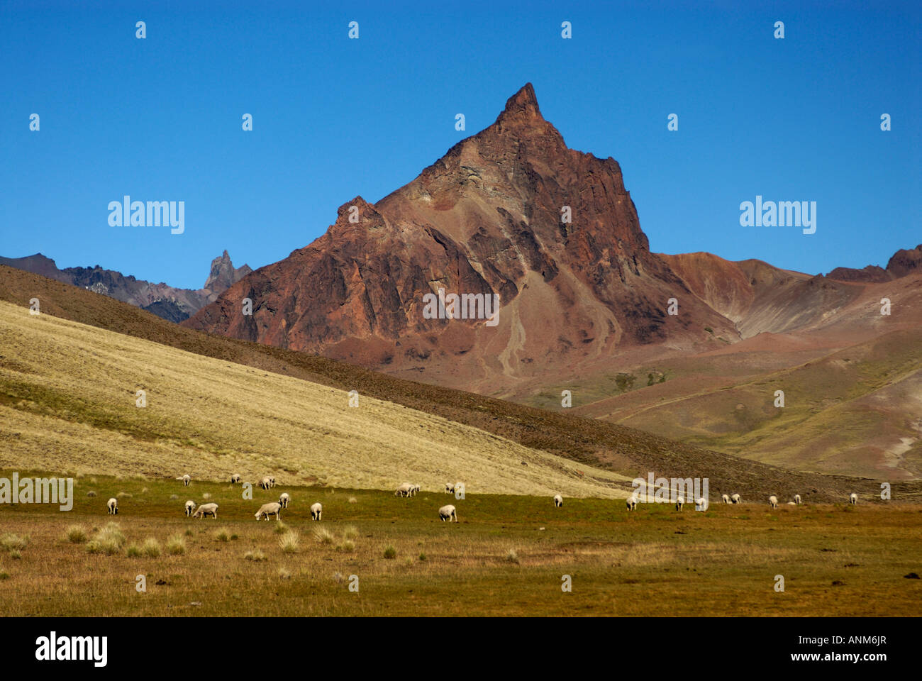 Monte Zeballos (2743 m) near Los Antiguos, Province of Santa Cruz ...