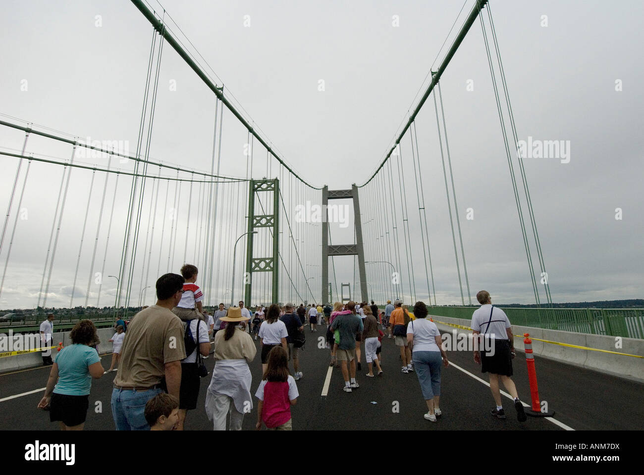 old and new Narrows Bridge Gig Harbor Washington USA Stock Photo - Alamy