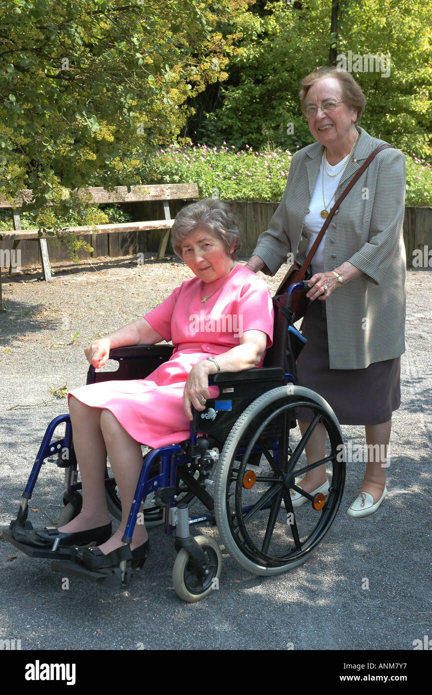 Caring for the Handicapped Stock Photo - Alamy