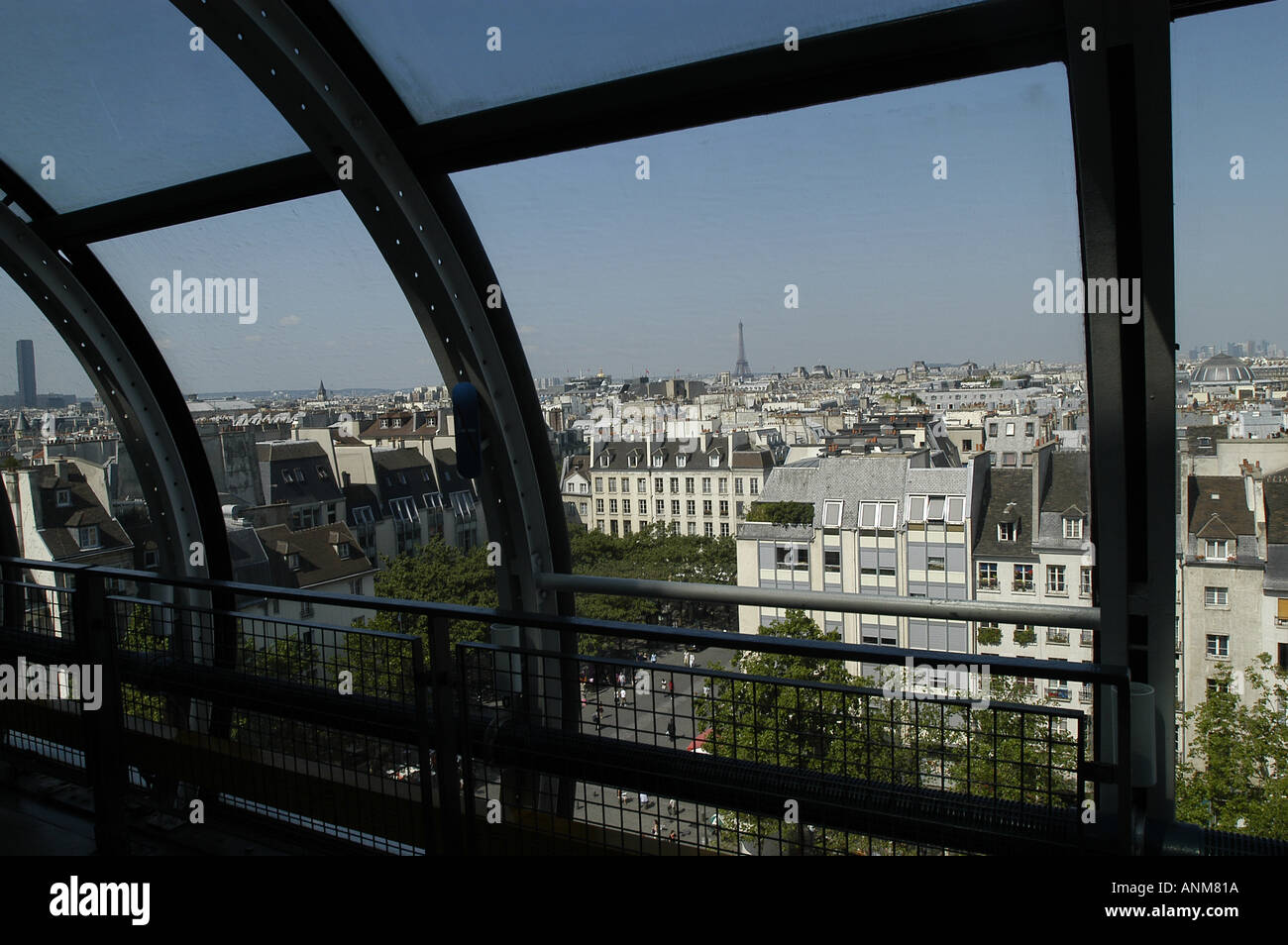 The George Pompidou Building in Paris France, also know as the Inside ...