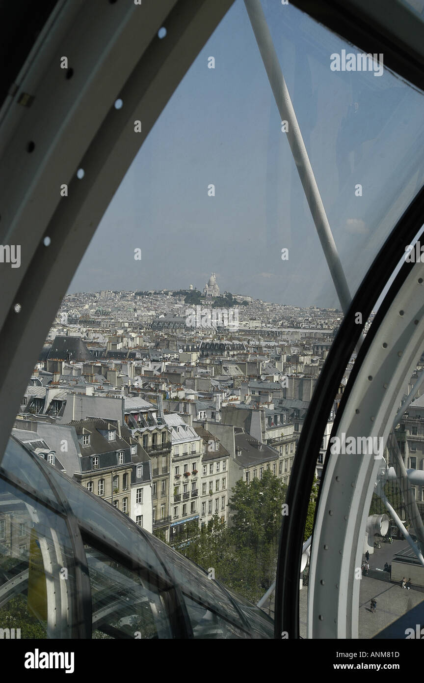 The George Pompidou Building in Paris France, also know as the Inside ...
