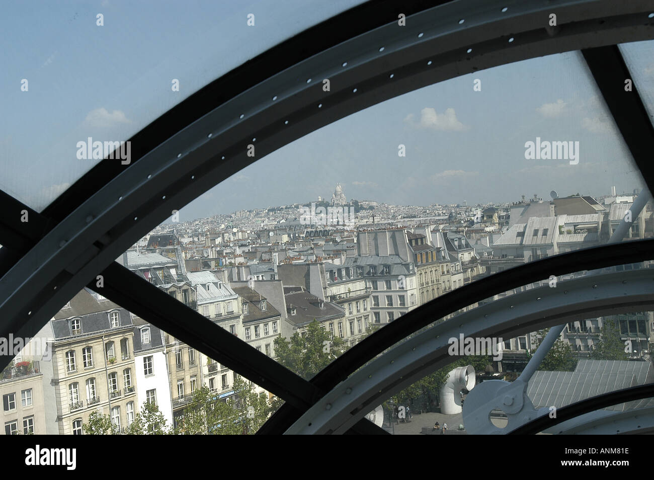 The George Pompidou Building in Paris France, also know as the Inside ...