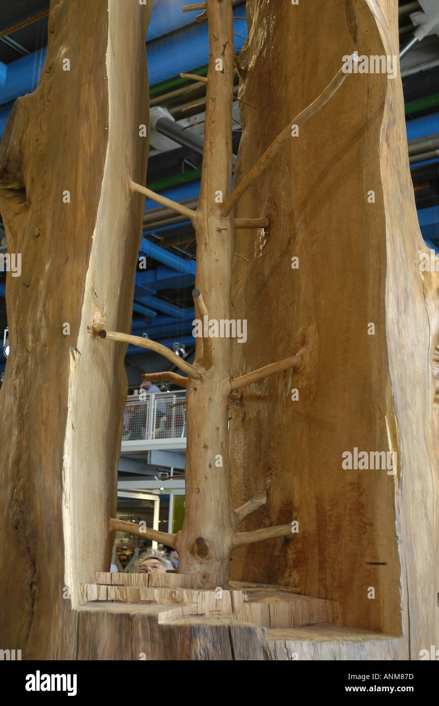 The George Pompidou Building in Paris France, also know as the Inside ...