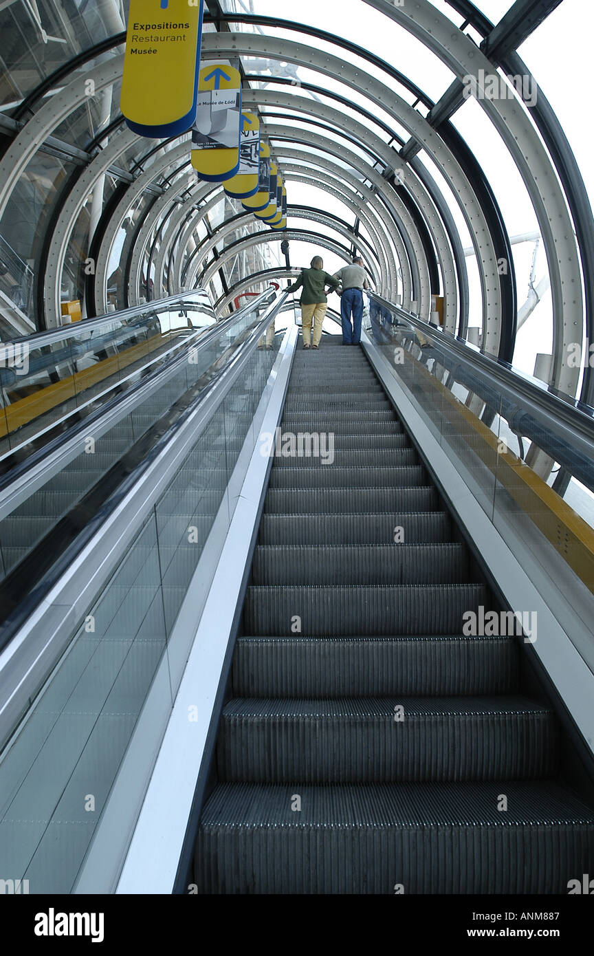The George Pompidou Building in Paris France, also know as the Inside ...