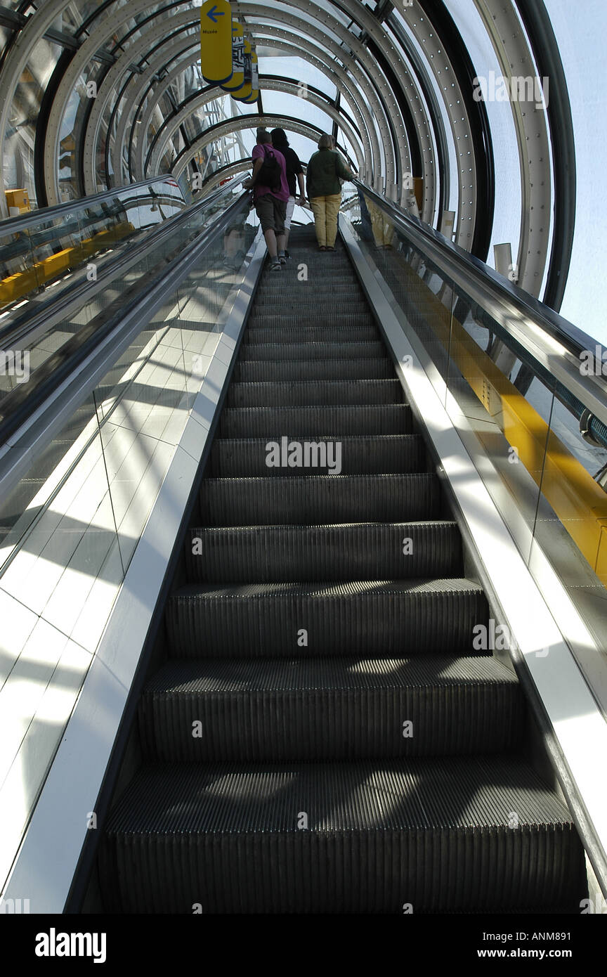 The George Pompidou Building in Paris France, also know as the Inside ...