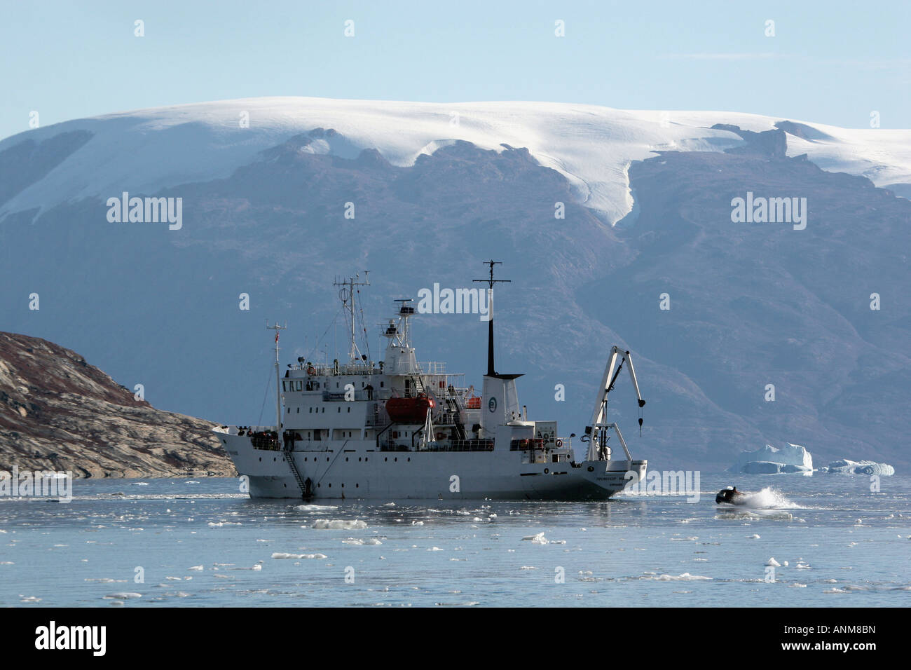 Icebreaker on Greenland Stock Photo - Alamy