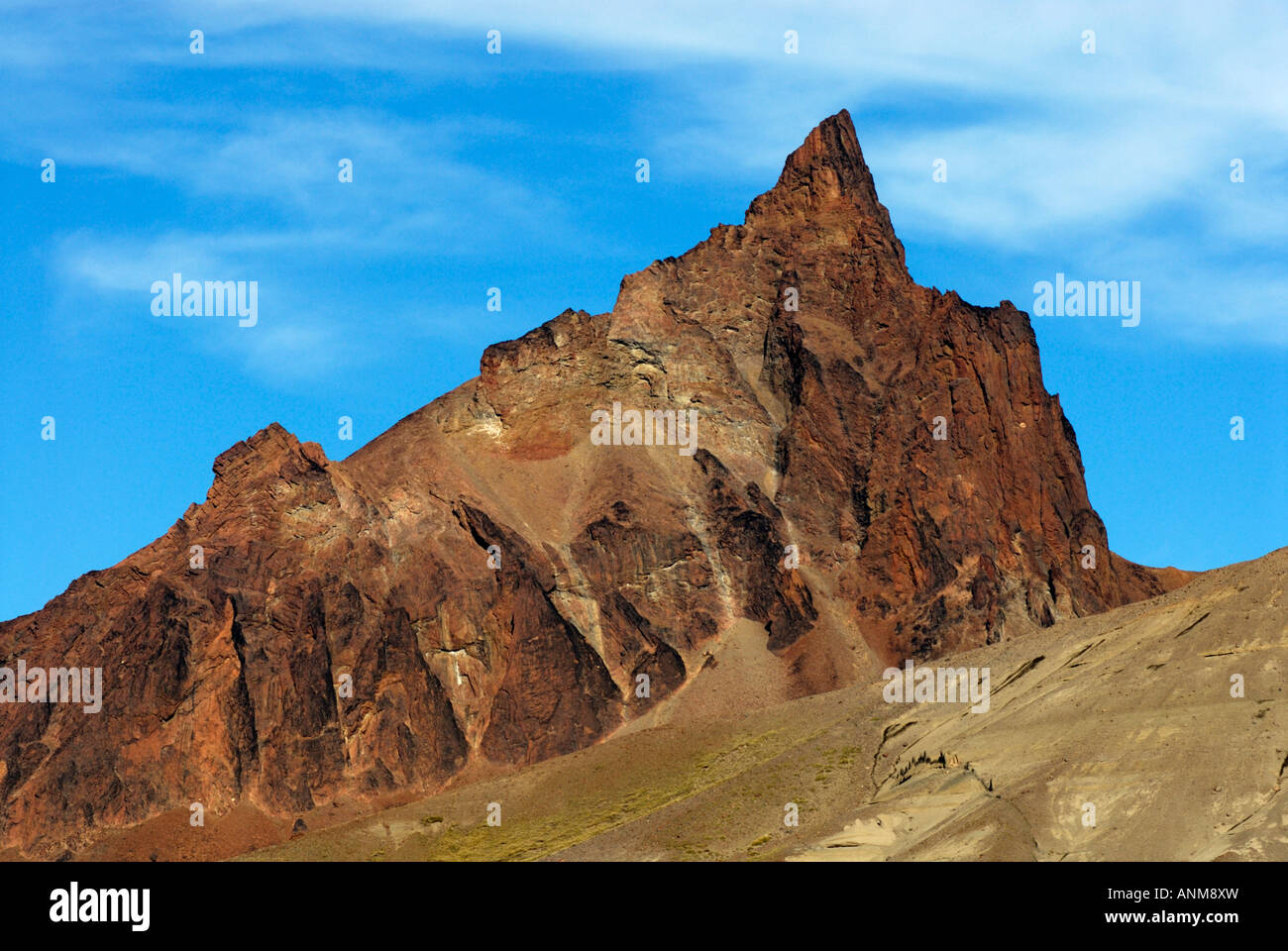 Monte Zeballos (2743 m) near Los Antiguos, Province of Santa Cruz ...