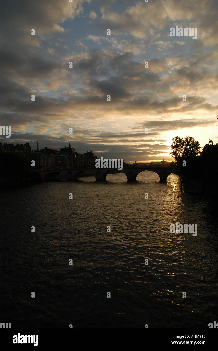 A view of the River Seine running through Paris, France Stock Photo - Alamy