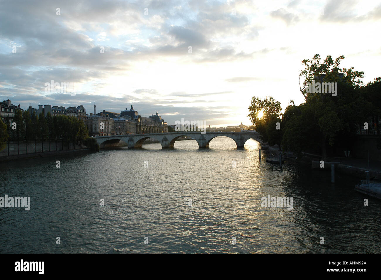 A view of the River Seine running through Paris, France Stock Photo - Alamy