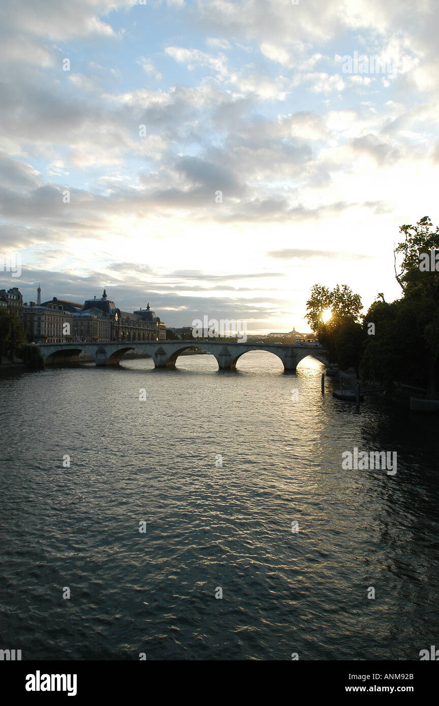 A view of the River Seine running through Paris, France Stock Photo - Alamy
