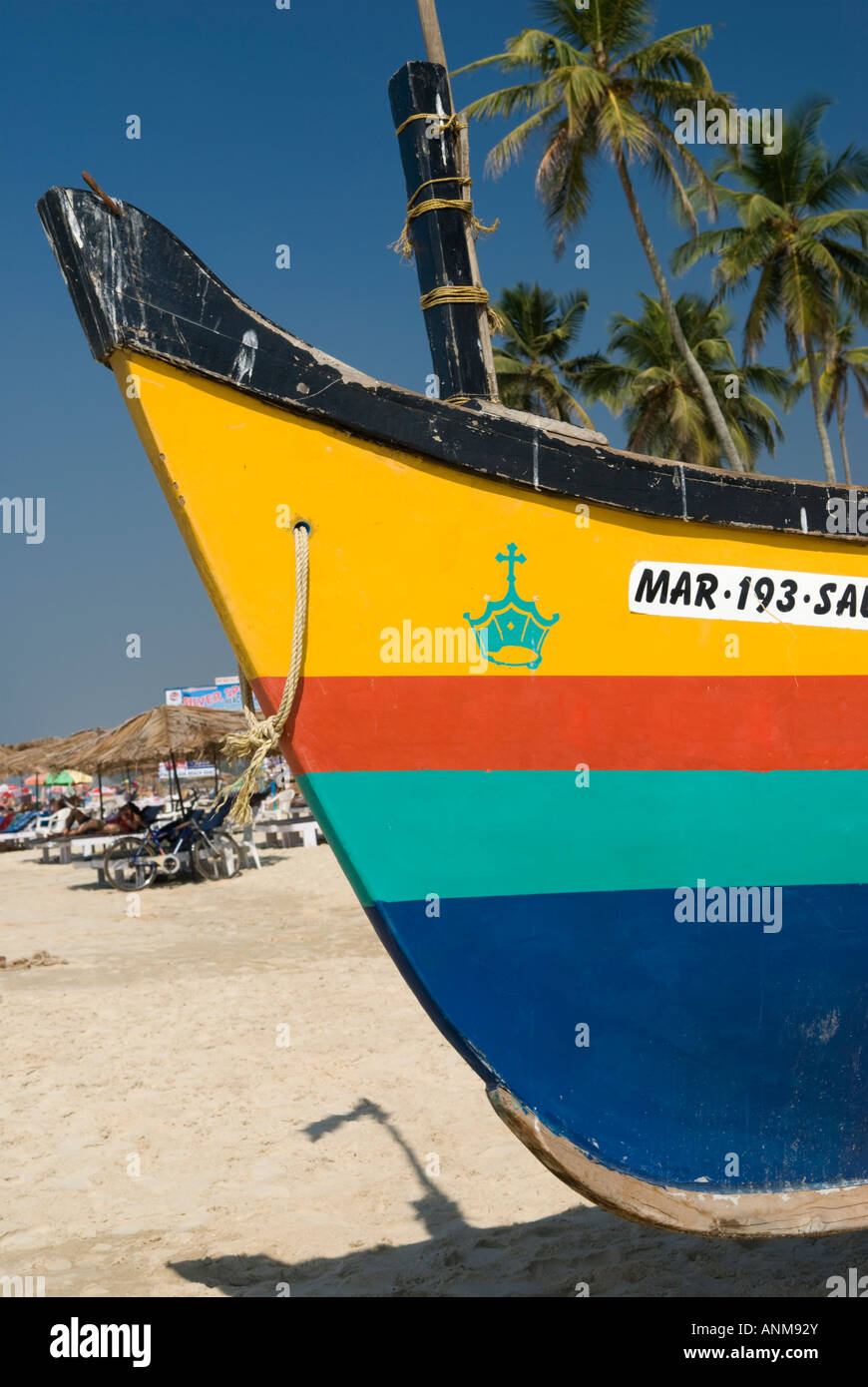 Fishing boat Colva Goa India Stock Photo - Alamy
