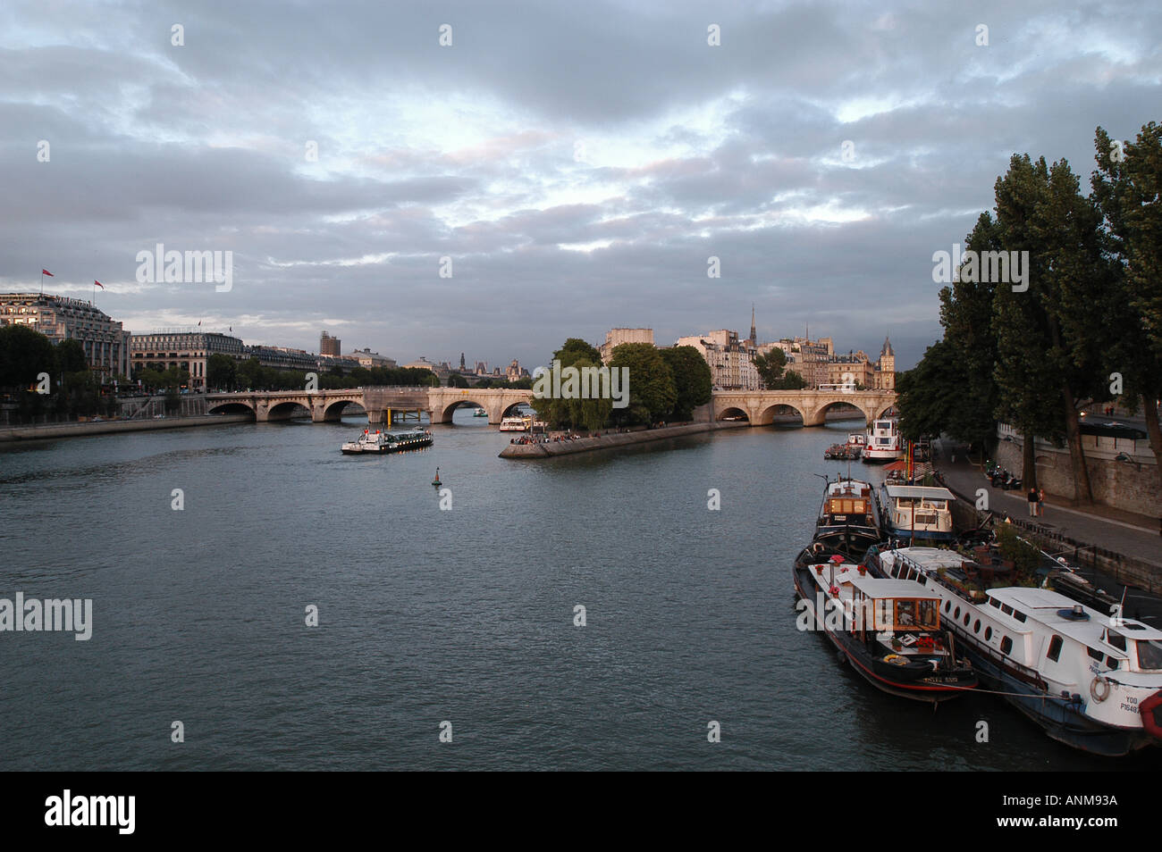 A view of the River Seine running through Paris, France Stock Photo - Alamy