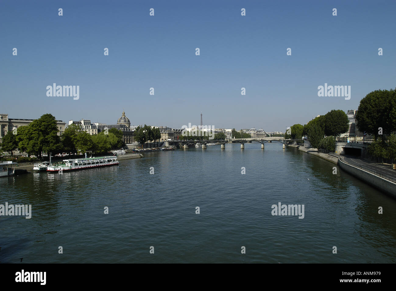 Seine River Paris France Water Sene Center Historical Navigation Stock ...