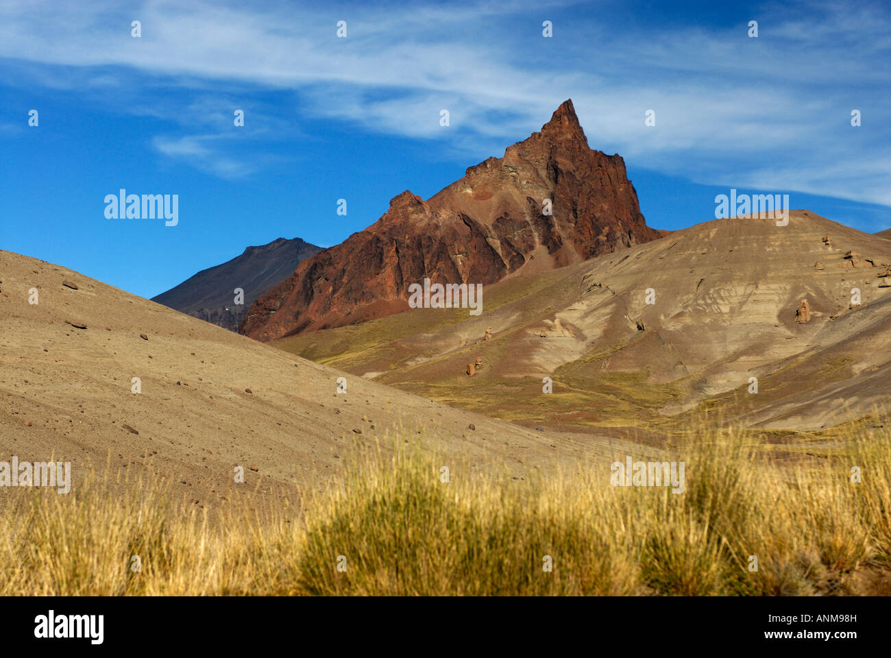 Monte Zeballos (2743 m) near Los Antiguos, Province of Santa Cruz ...