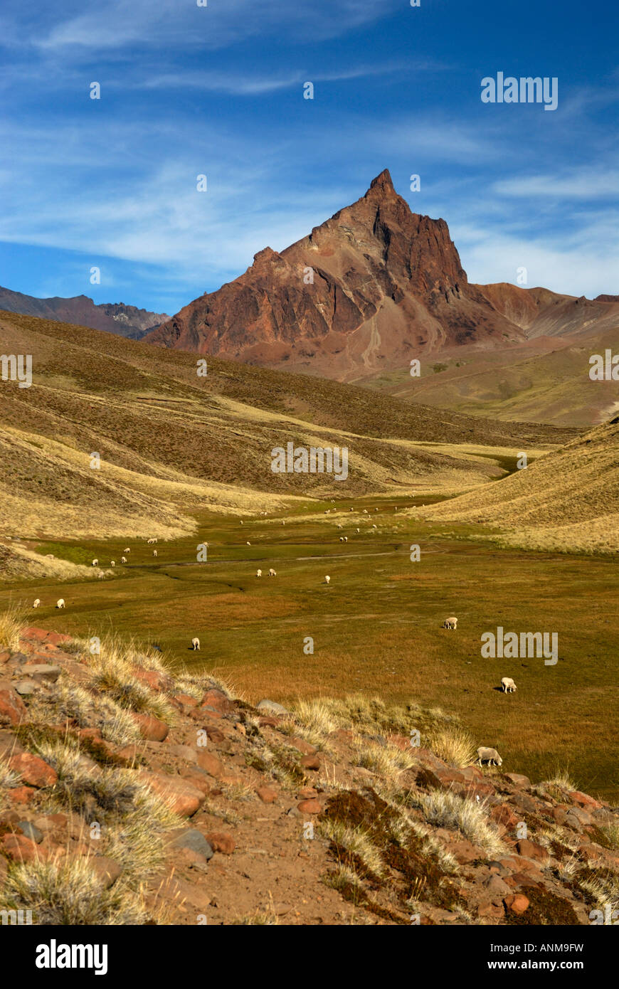 Monte Zeballos (2743 m) near Los Antiguos, Province of Santa Cruz ...