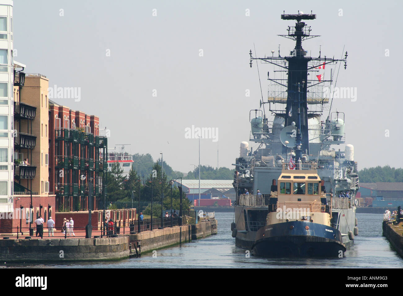 HMS Southampton Cardiff Bay South Wales Stock Photo - Alamy