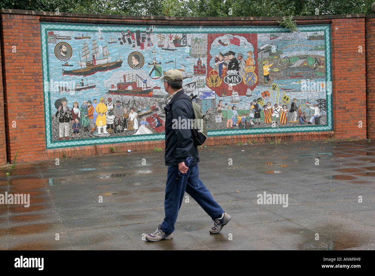 Wall Mural Depicting the History of Cardiff as a Historic Port Cardiff ...