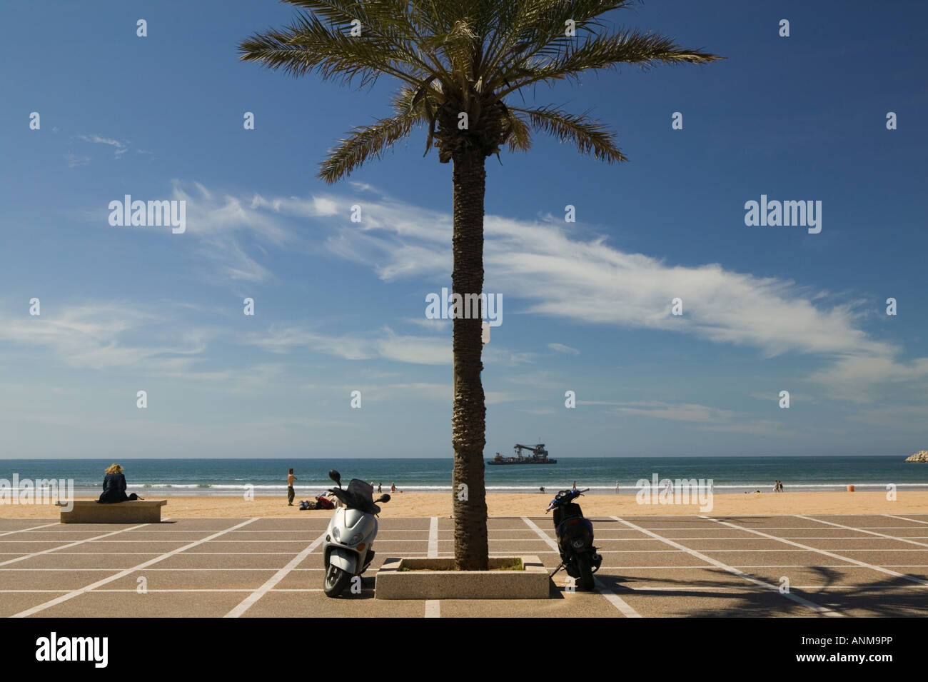 MOROCCO, Atlantic Coast, AGADIR: Along the Beach Agadir Beach Corniche ...