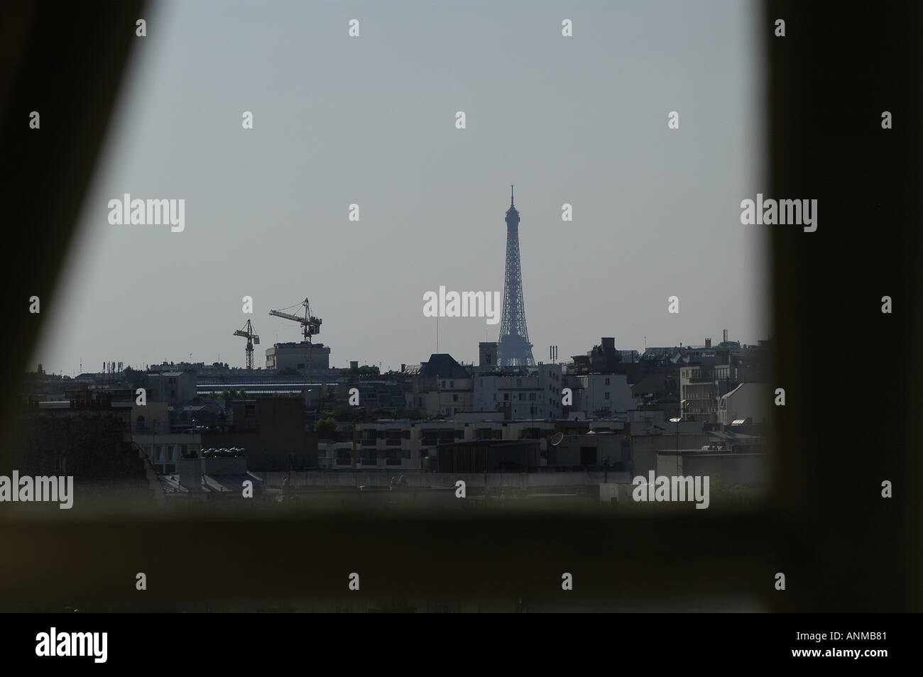 Eiffel Tower Window Paris vertical Stock Photo - Alamy