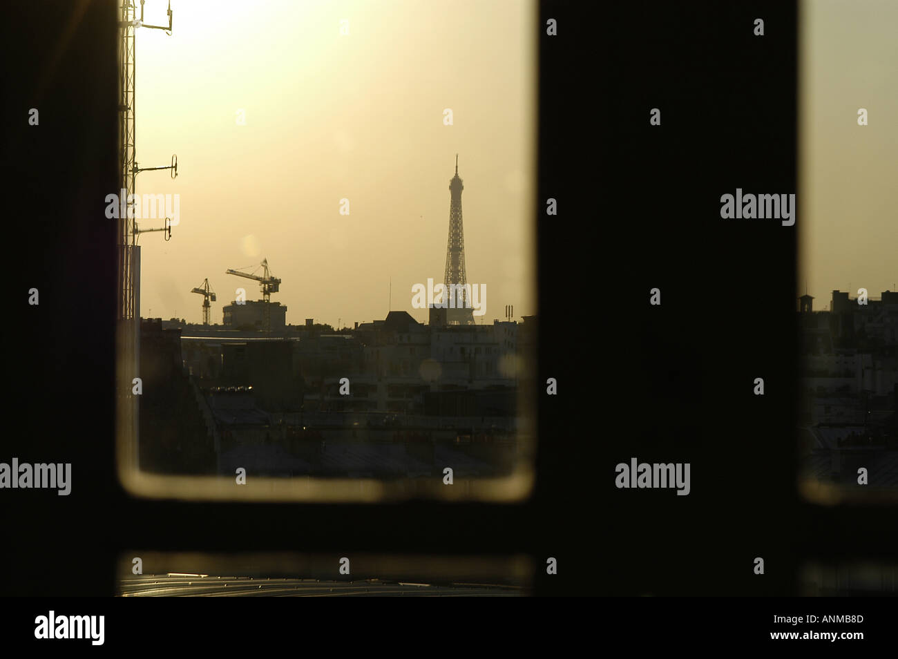 Eiffel Tower Window Paris Stock Photo - Alamy