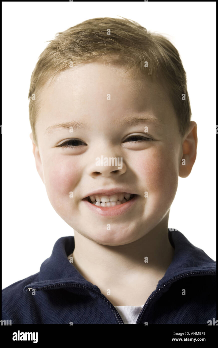 Portrait of a boy smiling Stock Photo - Alamy