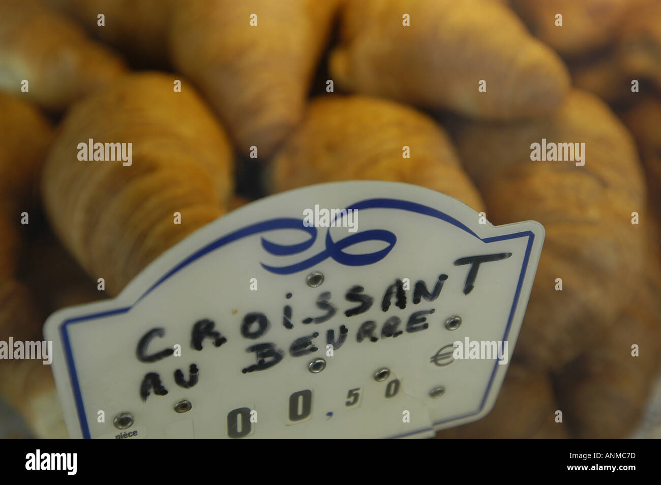 Croissant Sign Food Paris France Stock Photo - Alamy