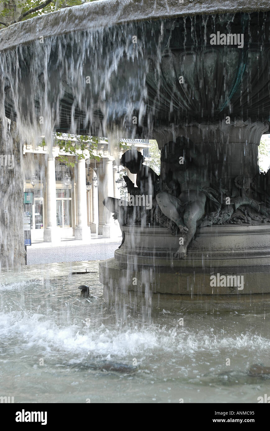 Fountain Paris France vertical Stock Photo - Alamy