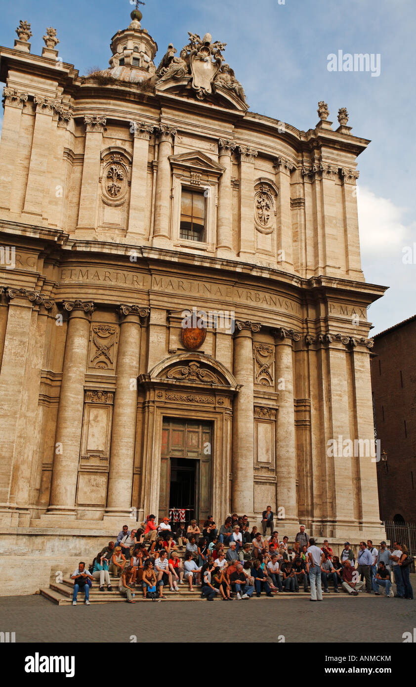 Santi Luca e Martina church, Rome, Italy Stock Photo - Alamy