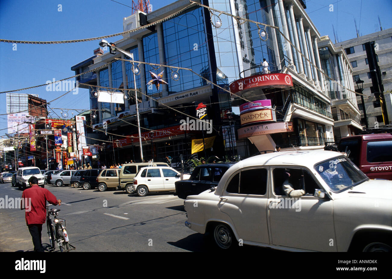 Famous Brigade road in downtown Bangalore India Stock Photo - Alamy