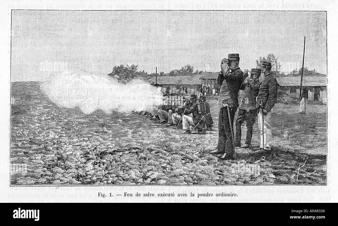 Rifle Volley 1890 Stock Photo - Alamy