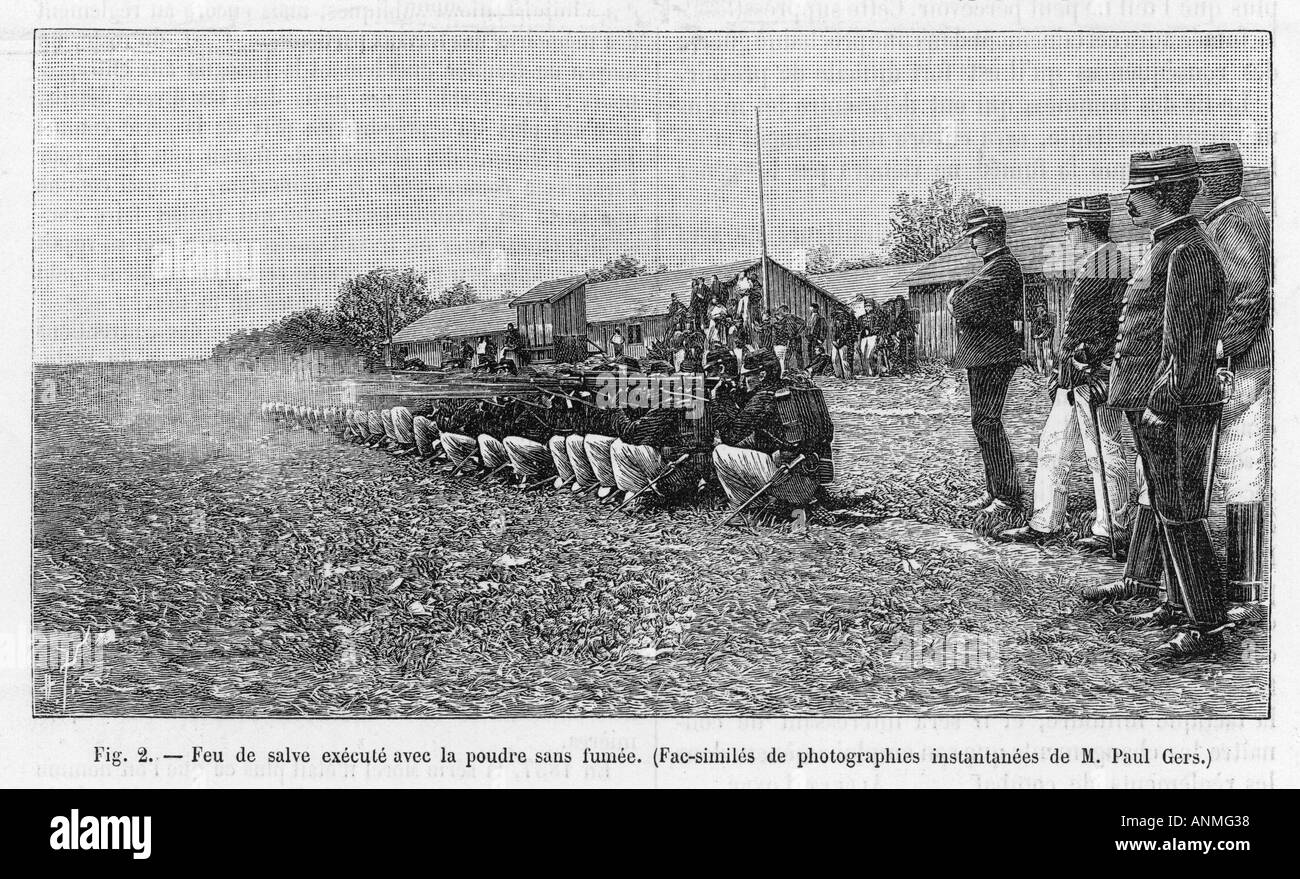 Rifle Volley 1890 Stock Photo - Alamy