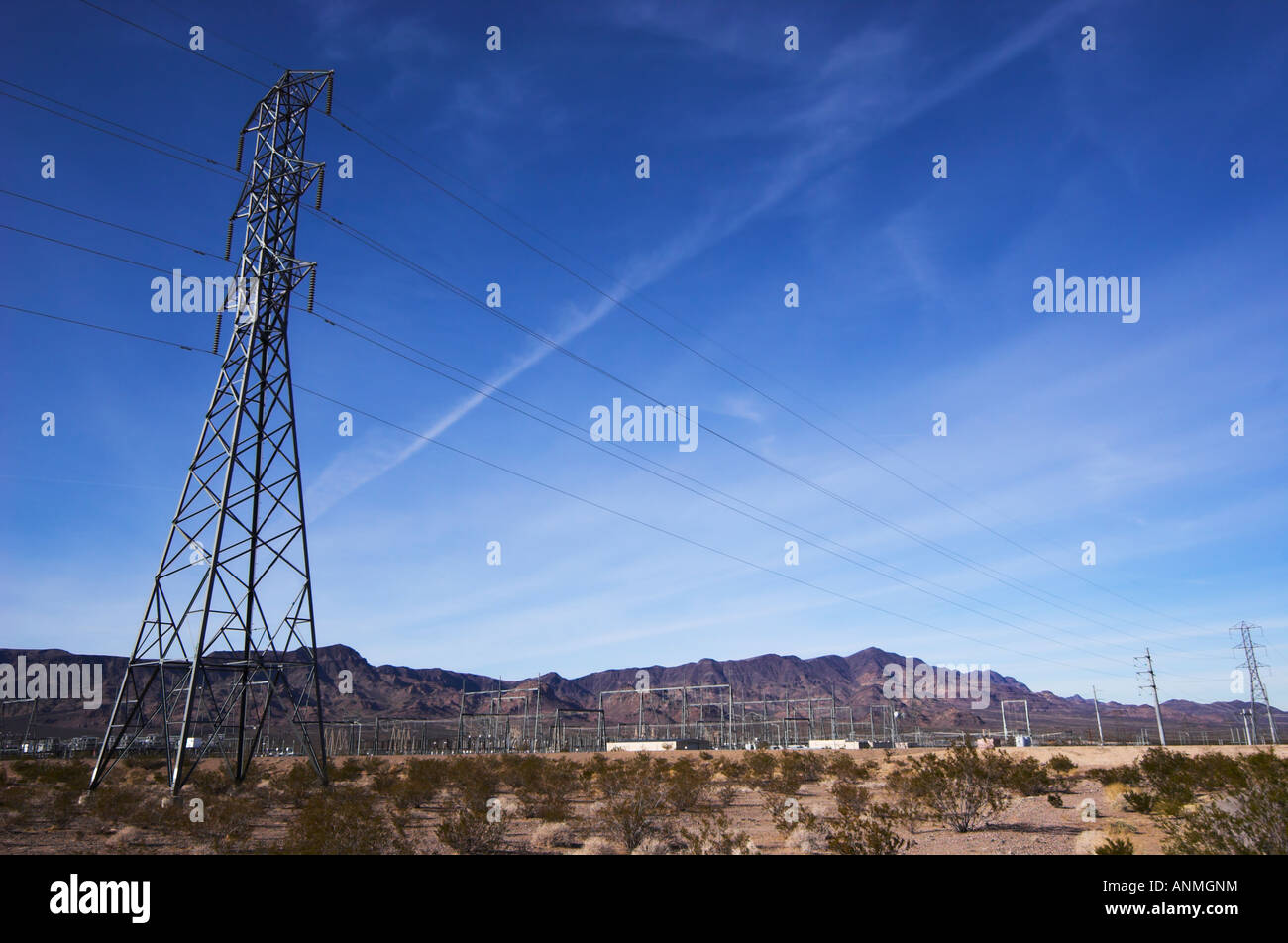 Eldorado substation, Nevada, USA Stock Photo - Alamy