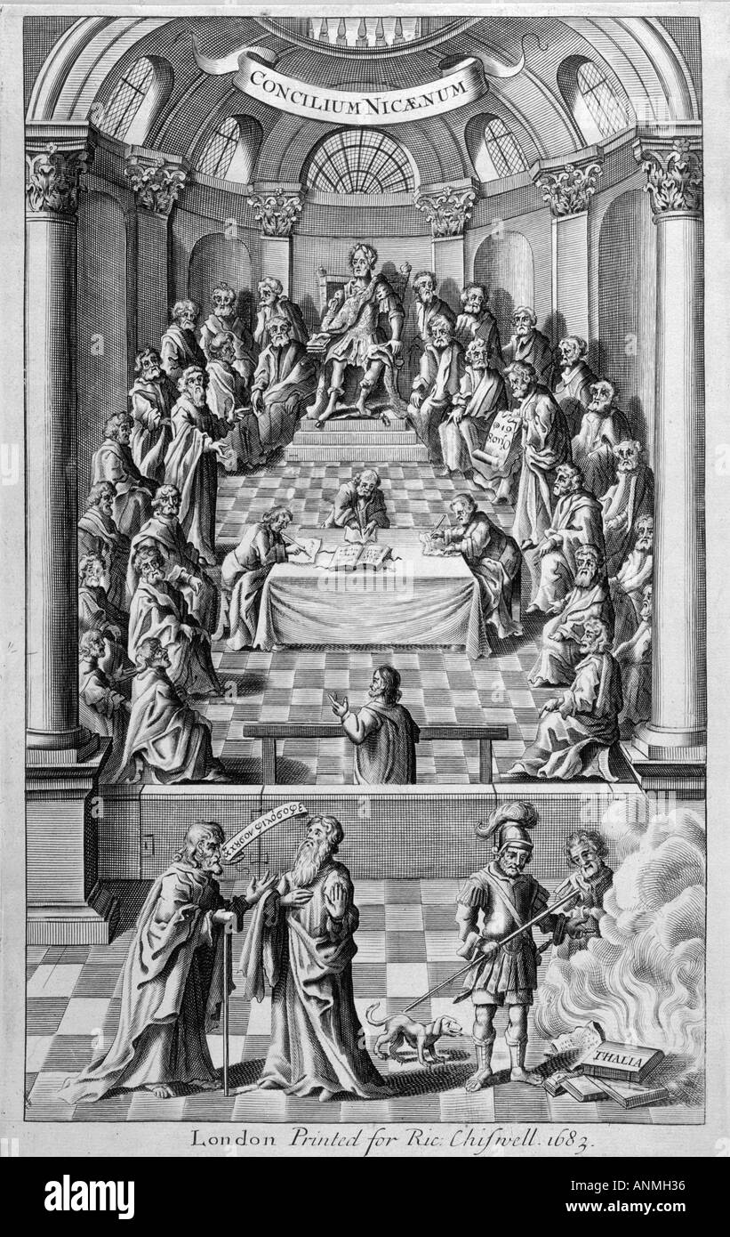 Council of the church at nicaea Black and White Stock Photos & Images ... Council of the church at nicaea Black and White Stock Photos & Images ...