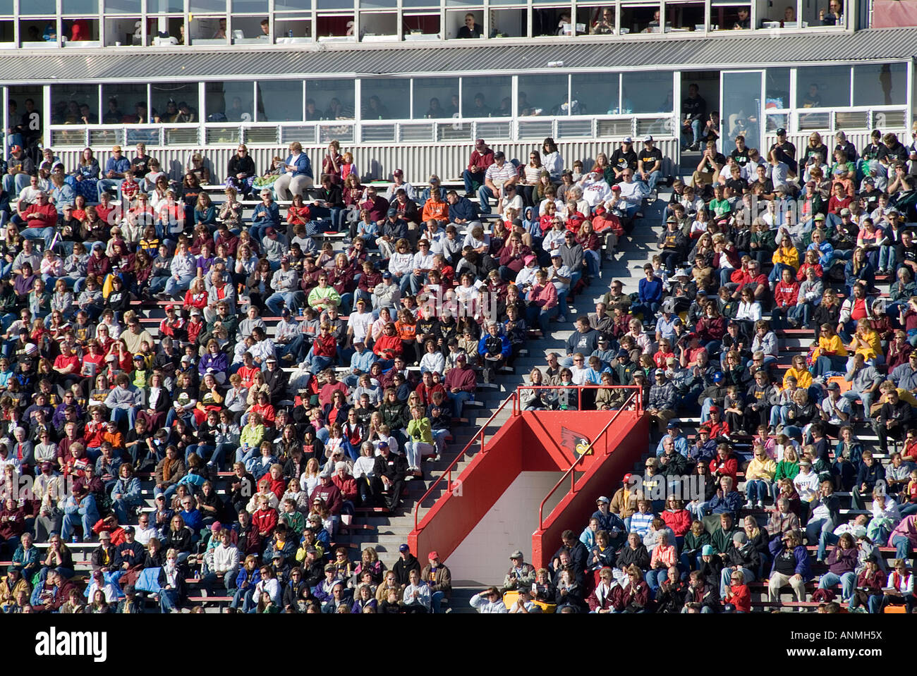 crowd at american football game spectator sport Stock Photo - Alamy