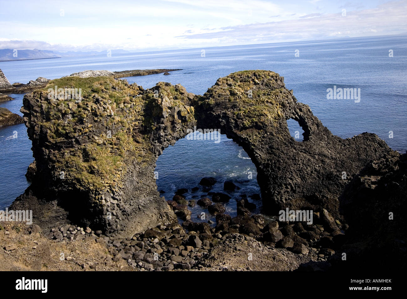 Cliffs near Arnarstapi Snaefellsnes peninsula Iceland Stock Photo - Alamy