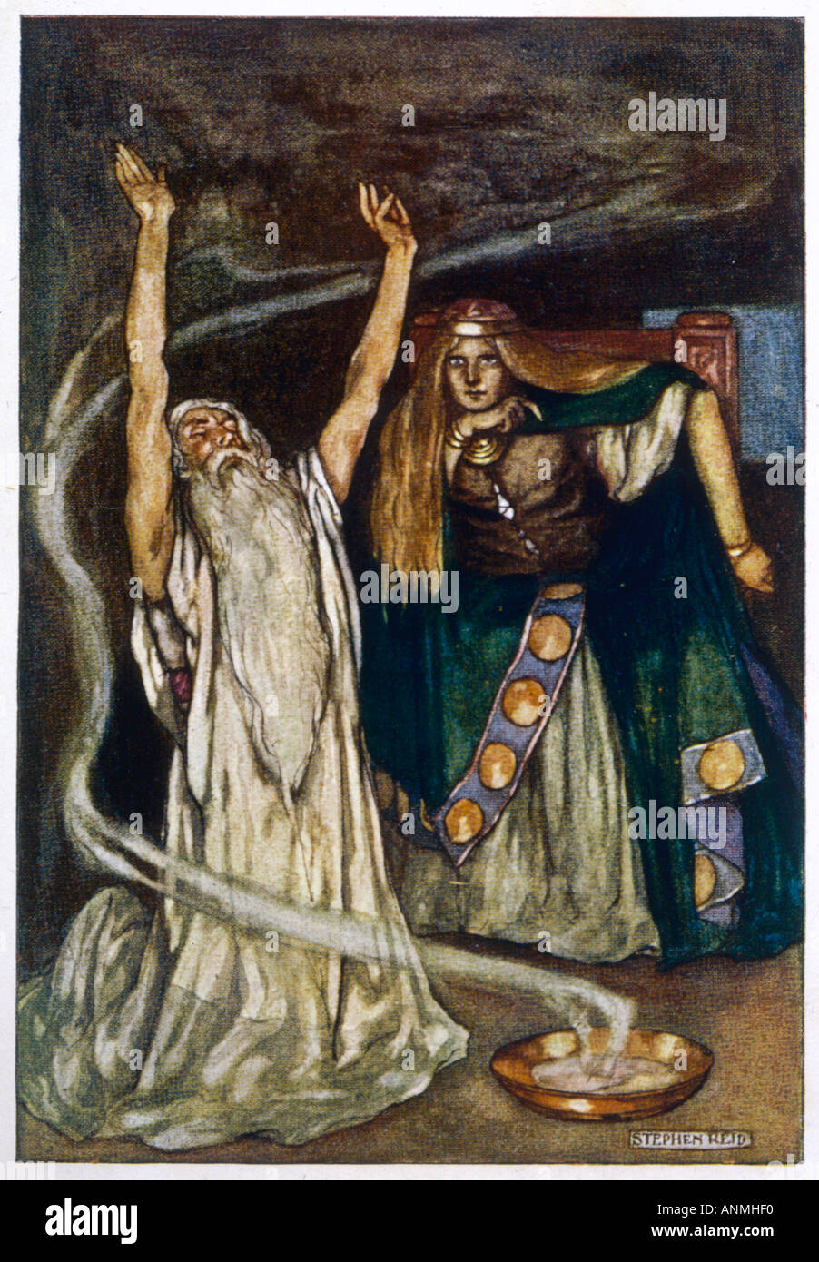 Cuchulain Maeve Warned Stock Photo - Alamy