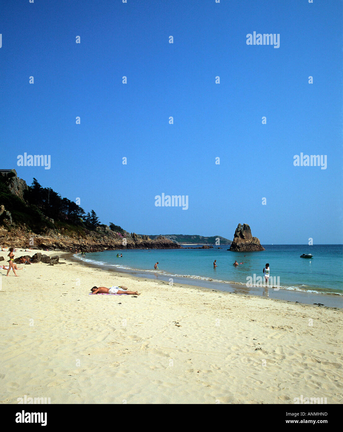 Beauport Beach Le Beau Port secluded white sandy beach in the South ...