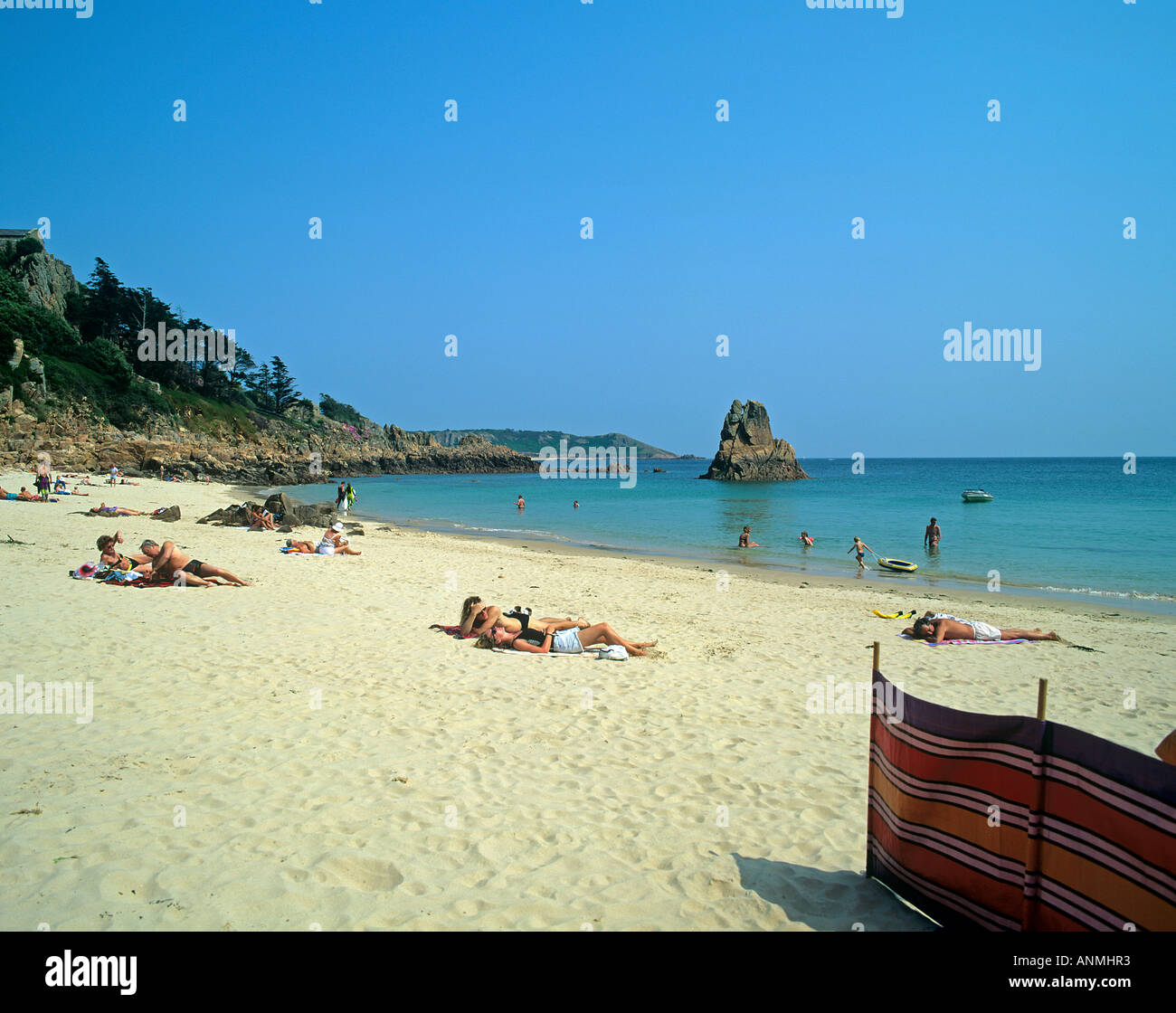 Beauport Beach Le Beau Port secluded white sandy beach in the South ...