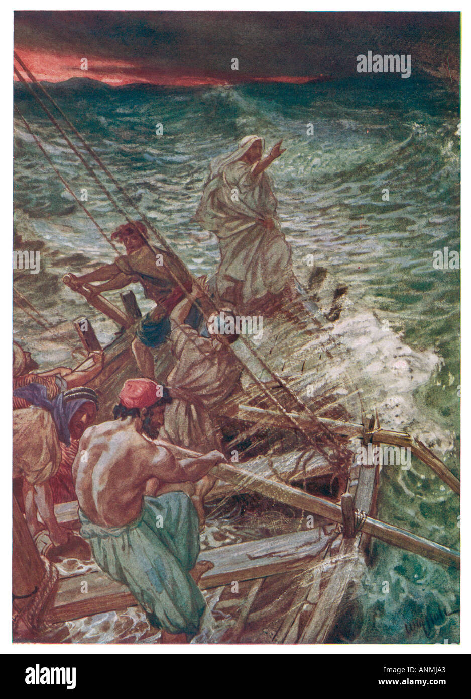 Jesus calms the storm hi-res stock photography and images - Alamy