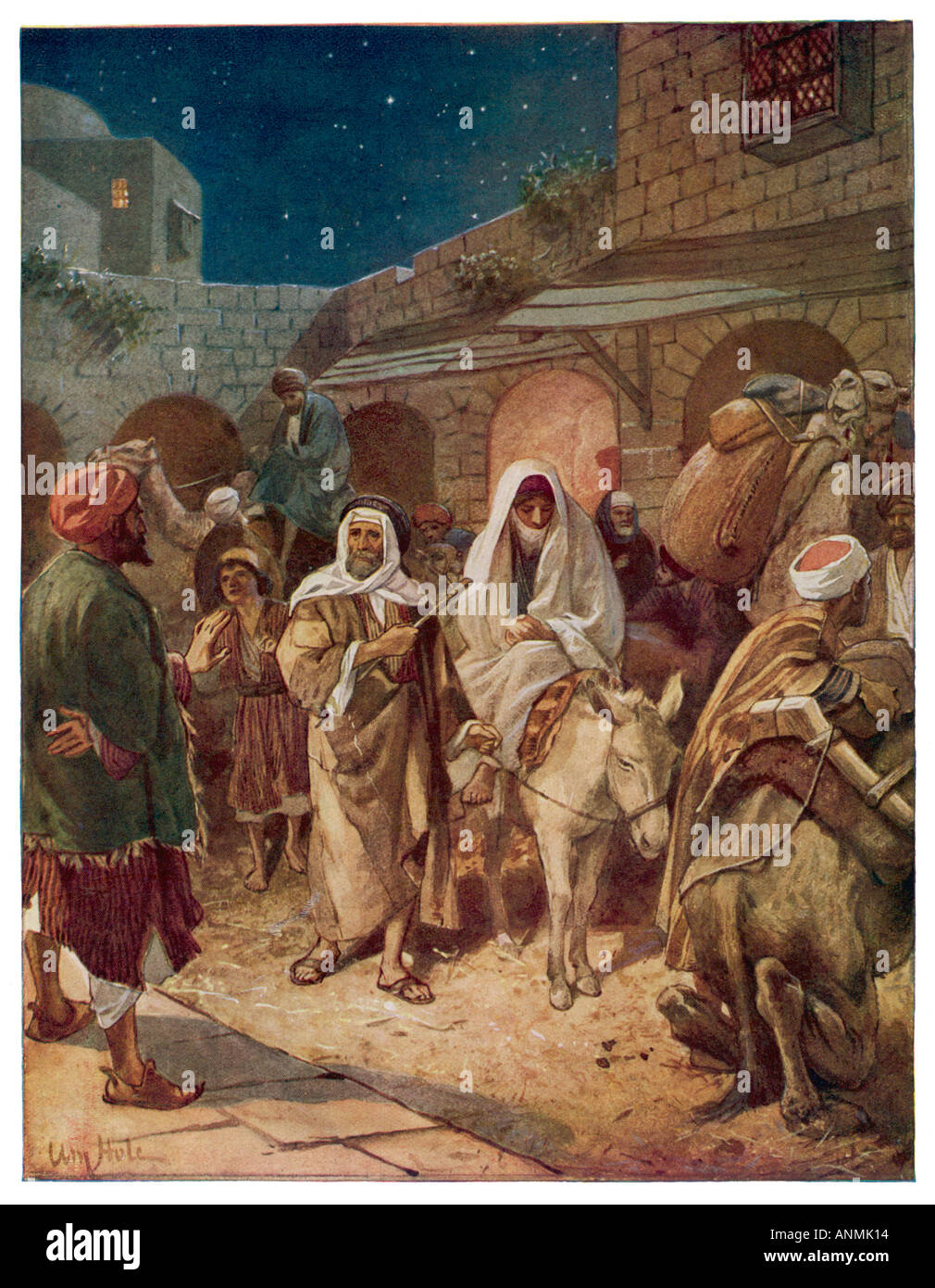 Joseph And Mary At The Inn