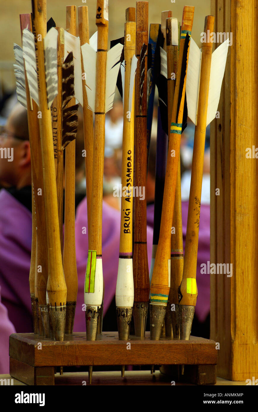Individually hand painted crossbow arrows with each archers name or ...