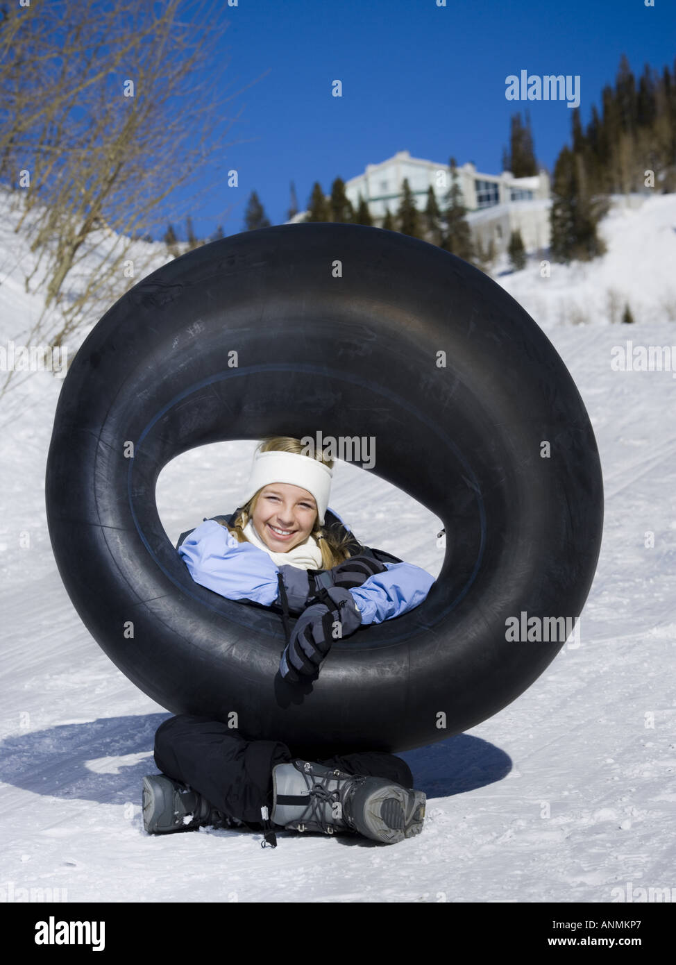 Girl on inner tube hi-res stock photography and images - Alamy